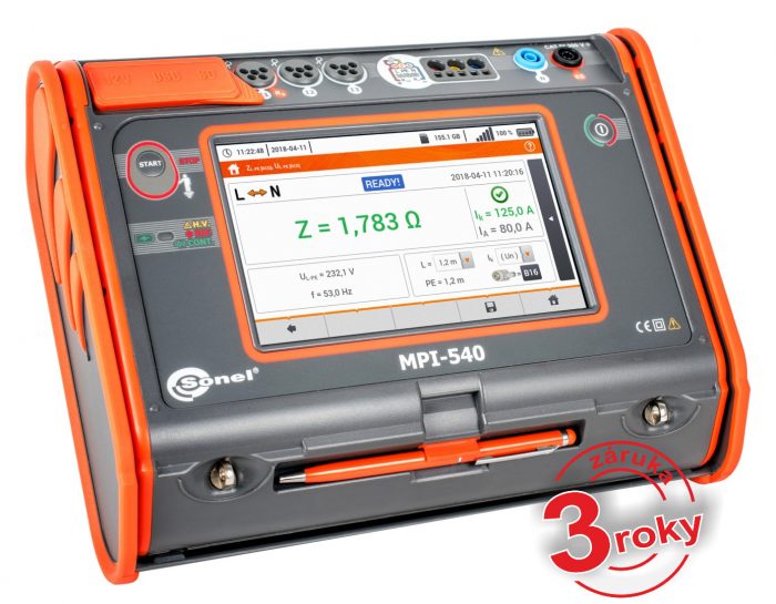 Sonel MPI-540 – multifunkčný tester elektrických inštalácií s 3F ...